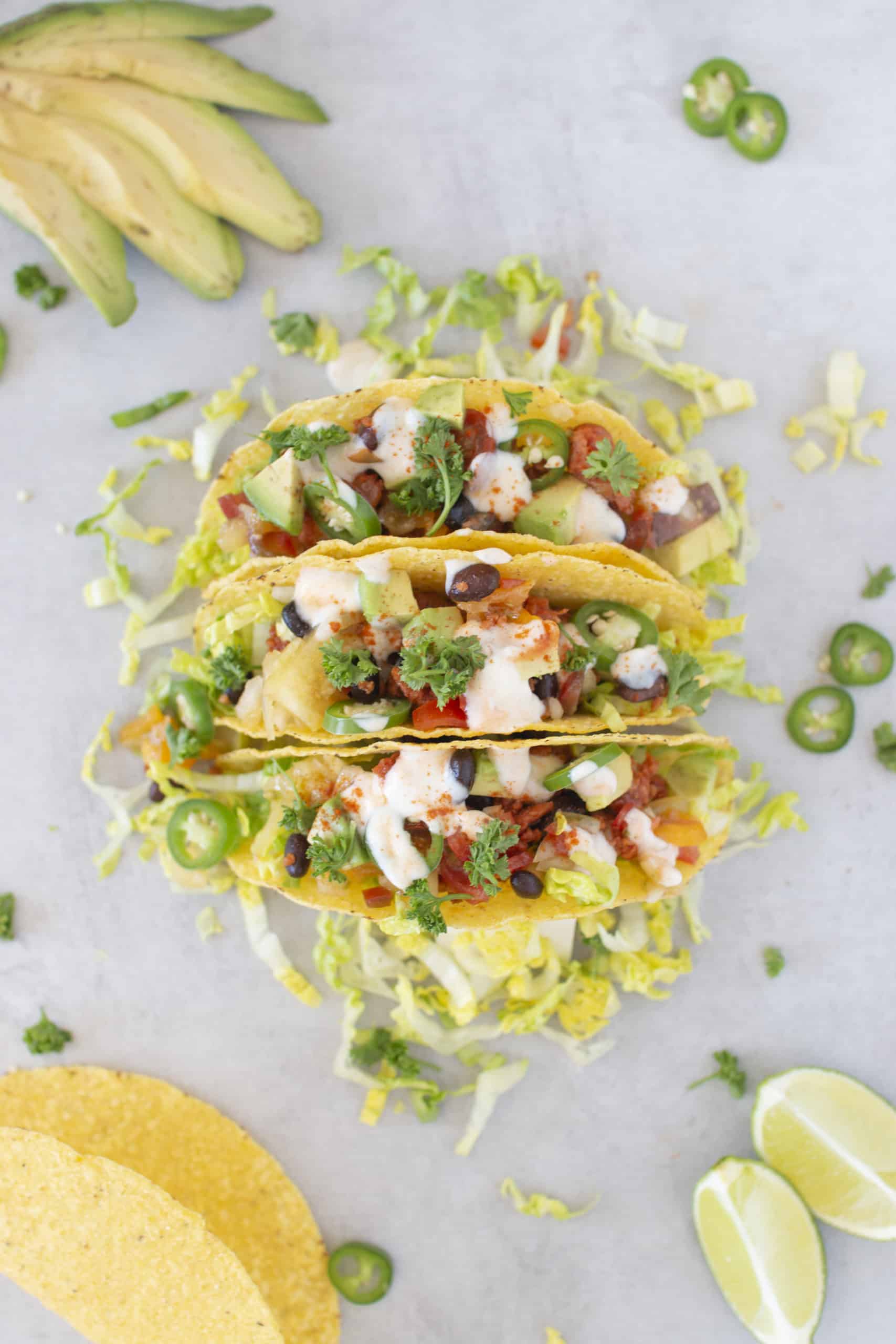 Vegane Tex Mex Tacos - Sabrina Total Vegan